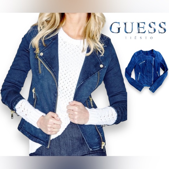 Guess | Jackets & Coats | Small Guess Tiesto Colab Stretchy Snake Print ...
